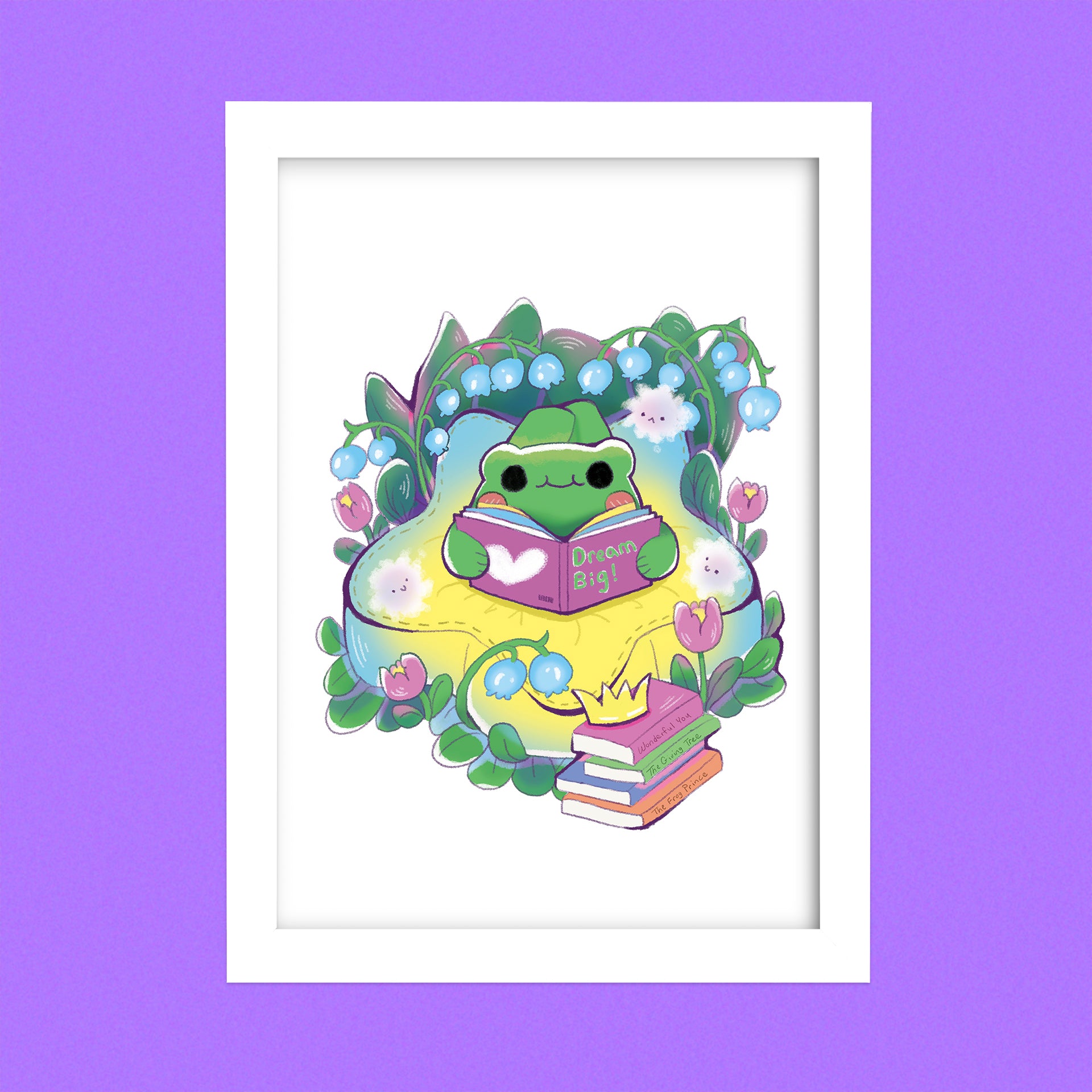 Book lover art print – Trinhtoro